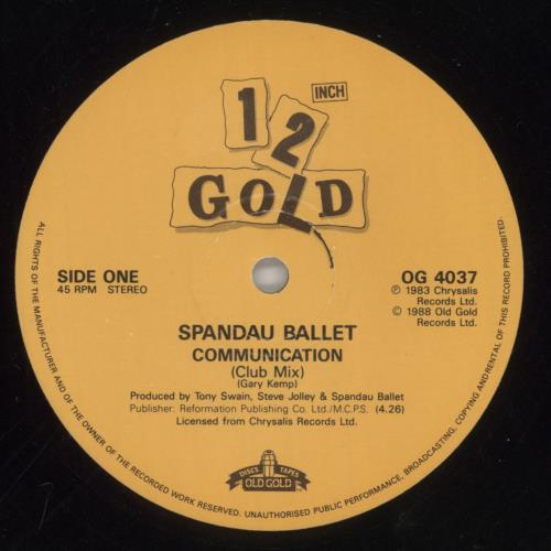 Spandau Ballet Communication - Club Mix UK Promo 12" vinyl single (12 ...