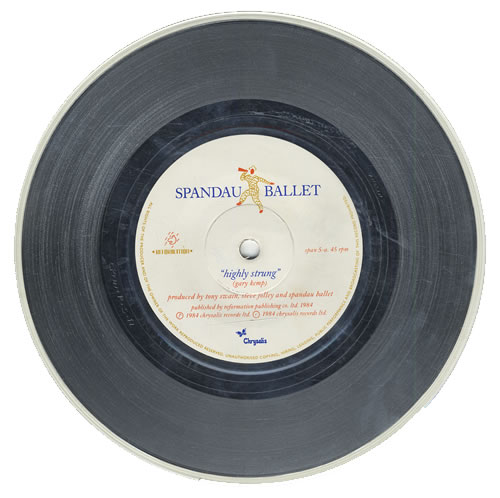 Spandau Ballet Highly Strung - Silver Vinyl UK 7" vinyl single (7 inch ...