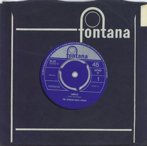 Spencer Davis Group Dimples UK 7" vinyl single (7 inch record / 45 ...