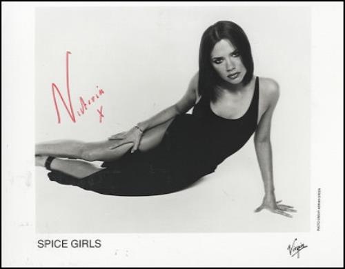 Spice Girls Victoria Beckham - Autographed Photo UK Promo photograph ...