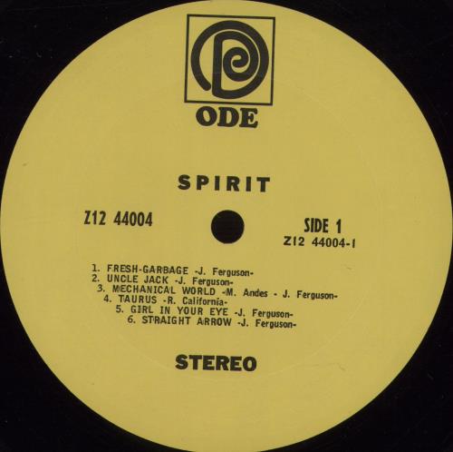Spirit Spirit - 1st US vinyl LP album (LP record) (344373)