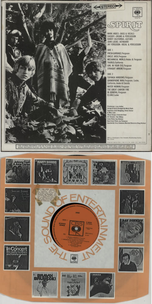 Spirit Spirit - 1st UK vinyl LP album (LP record) (596173)