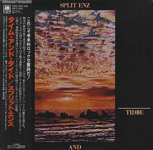Split Enz Time & Tide Japanese vinyl LP album (LP record) (140600)