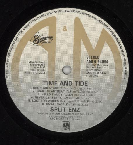 Split Enz Time And Tide + Bonus LP UK 2-LP vinyl record set (Double LP Album) (417015)