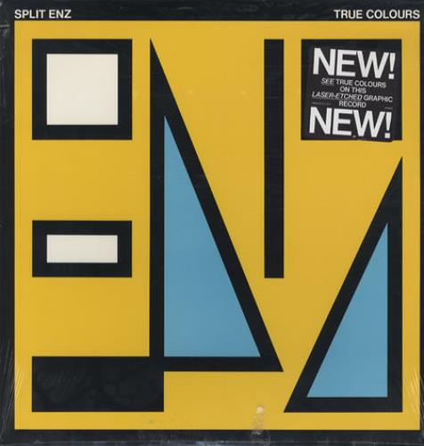 Split Enz True Colours - Laser Etched US vinyl LP album (LP record) (343908)