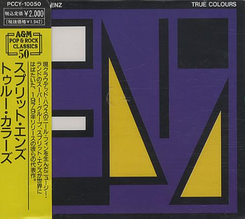 Split Enz True Colours Japanese CD album (CDLP) (151758)