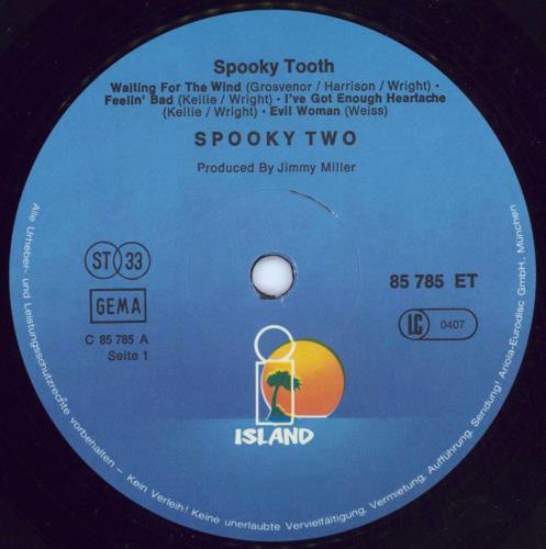 Spooky Tooth Spooky Two German vinyl LP album (LP record) (782053)