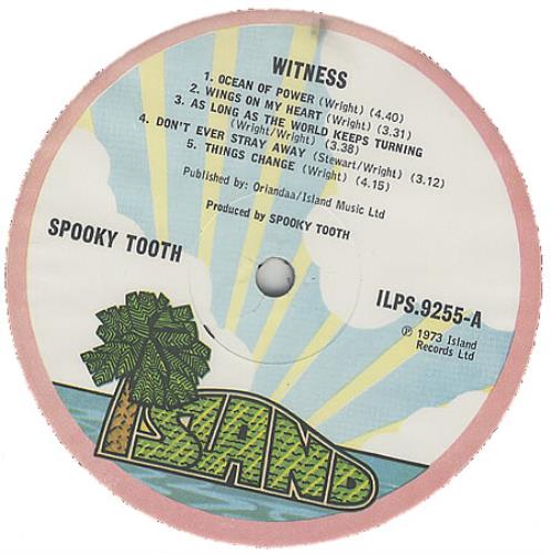 Spooky Tooth Witness - 1st - shrink UK vinyl LP album (LP record) (391246)
