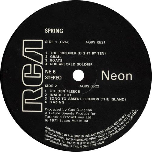 Spring Spring - EX UK vinyl LP album (LP record) (543864)