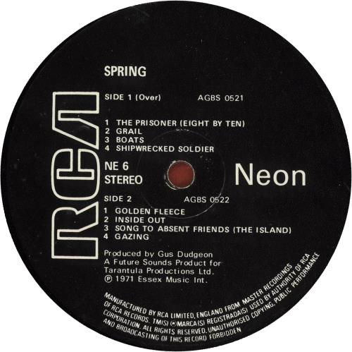 Spring Spring - VG UK vinyl LP album (LP record) (718137)