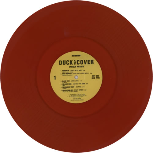 SST Records Duck And Cover - Red Vinyl US vinyl LP album (LP record ...