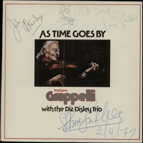 Stéphane Grappelli As Time Goes By - Fully Autographed UK vinyl LP ...