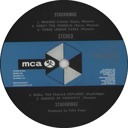 Stackridge Stackridge - 2nd UK vinyl LP album (LP record) (372470)