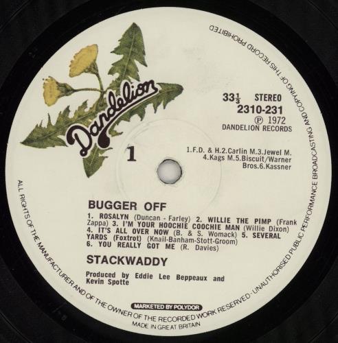 Stack Waddy Bugger Off! - EX UK vinyl LP album (LP record) (761711)