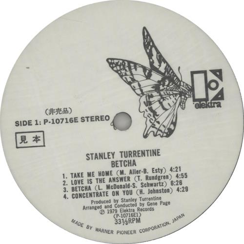 Stanley Turrentine Betcha Japanese Promo vinyl LP album (LP record ...