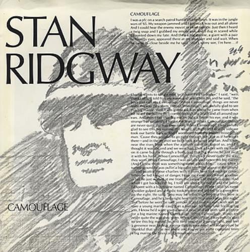 Stan Ridgway Camouflage US 7" vinyl single (7 inch record / 45) (378035)