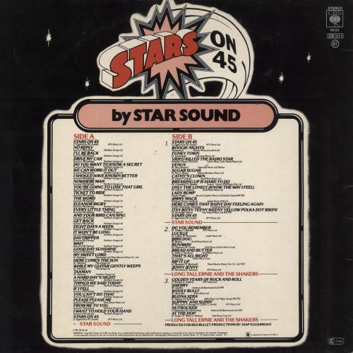 Star Sound Stars On 45 UK vinyl LP album (LP record) (501492)