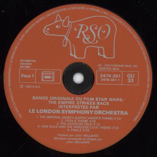 Star Wars L'Empire Contre Attaque French vinyl LP album (LP record ...