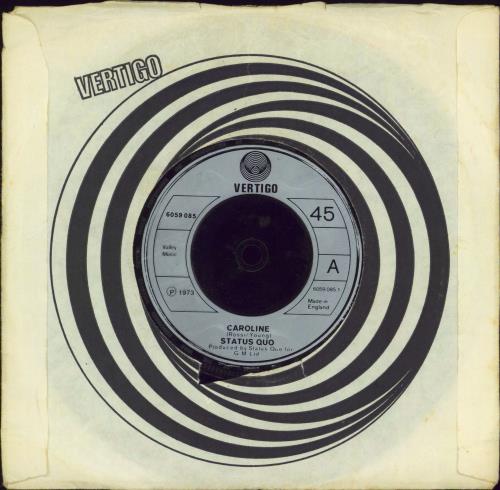 Status Quo Caroline - 1st UK 7" vinyl single (7 inch record / 45) (772086)