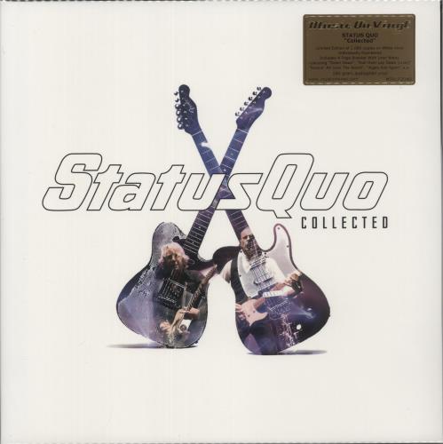 Status Quo Collected - 180 Gram White Vinyl UK 2-LP vinyl record set (Double LP Album) (794120)