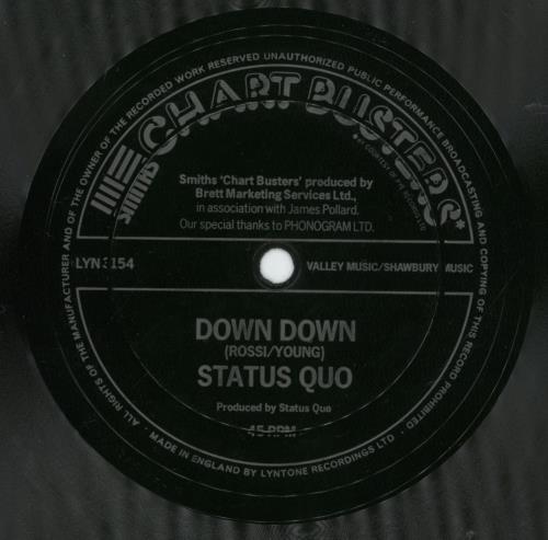 Status Quo Down Down - Flexi UK 7" vinyl single (7 inch record / 45 ...
