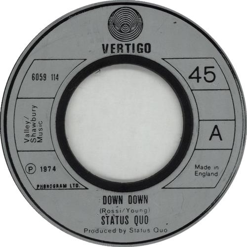 Status Quo Down Down - Jukebox UK 7" vinyl single (7 inch record / 45 ...
