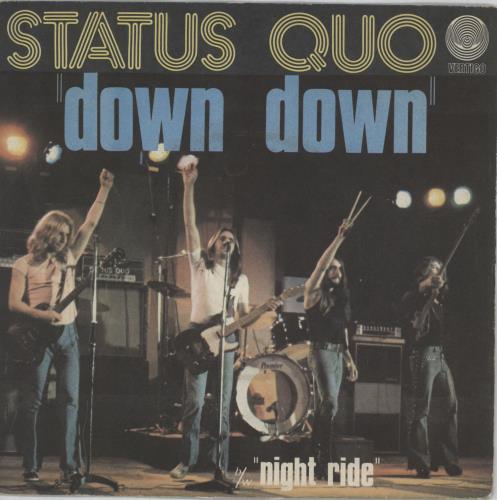 Status Quo Down Down French 7" vinyl single (7 inch record / 45) (116992)