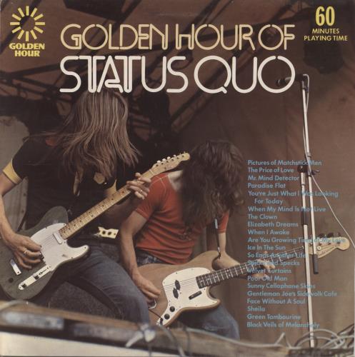 Status Quo Golden Hour Of Status Quo UK vinyl LP album (LP record) (48375)
