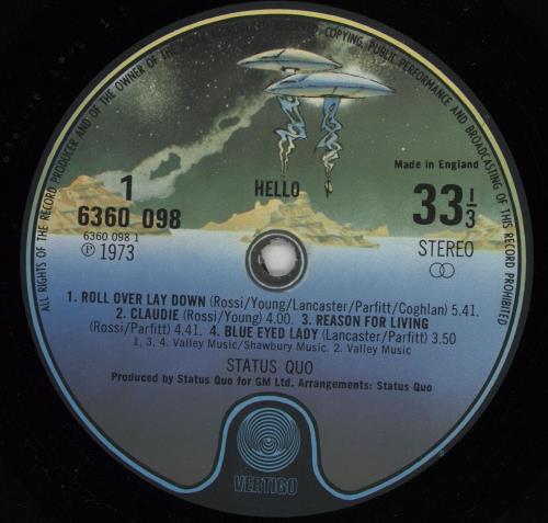 Status Quo Hello! - Complete - EX UK vinyl LP album (LP record) (758454)