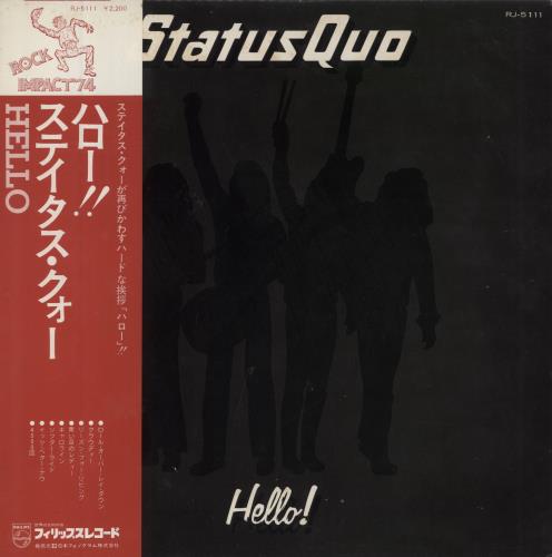 Status Quo Hello! Japanese vinyl LP album (LP record) (813818)