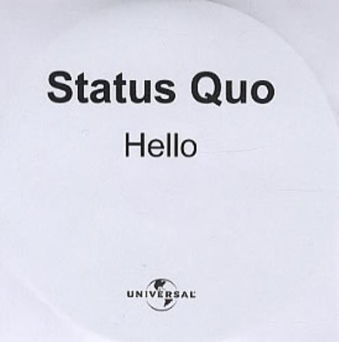 Status Quo Hello UK Promo CD-R acetate (316535)