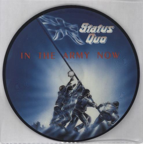 Status Quo In The Army Now UK 7" vinyl picture disc (7 inch picture ...