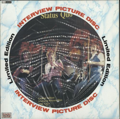 Status Quo Interview Picture Disc + Sleeve UK picture disc LP (vinyl ...
