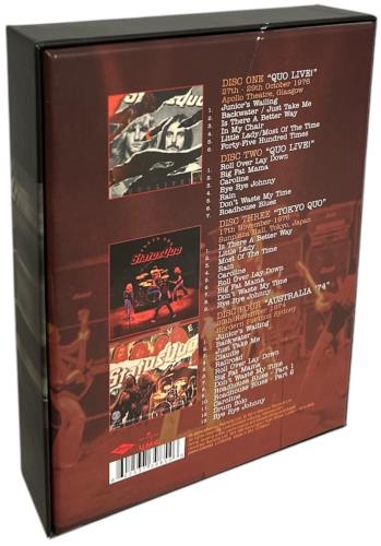 Status Quo Live! UK CD Album Box Set (856952)