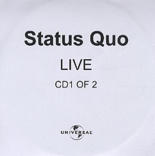 Status Quo Live UK Promo CD-R acetate (316545)