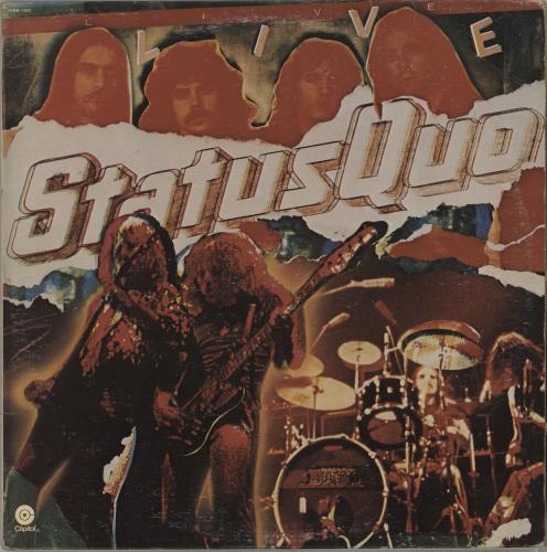 Status Quo Live Canadian 2-LP vinyl record set (Double LP Album) (764315)