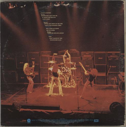 Status Quo Live Canadian 2-LP vinyl record set (Double LP Album) (764315)