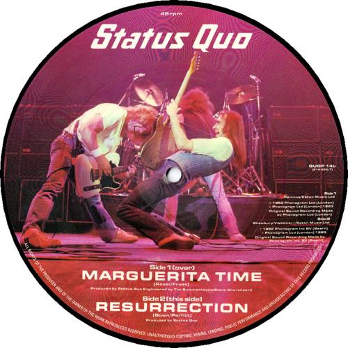 Status Quo Marguerita Time UK 7" vinyl picture disc (7 inch picture ...