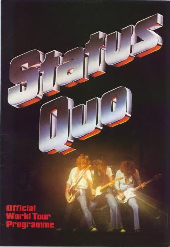 Status Quo Official World Tour Programme + ticket stub UK tour ...