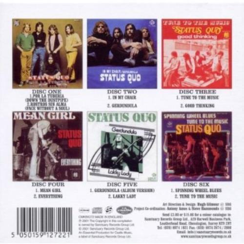 Status Quo The 70s Singles Box UK 6-CD album set (239079)