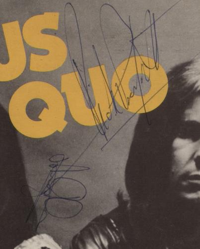 Status Quo The Best Of Status Quo - 1st - Fully Autographed UK vinyl LP ...