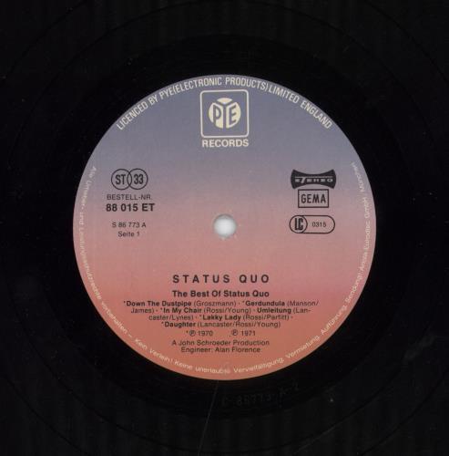 Status Quo The Best Of Status Quo German vinyl LP album (LP record ...