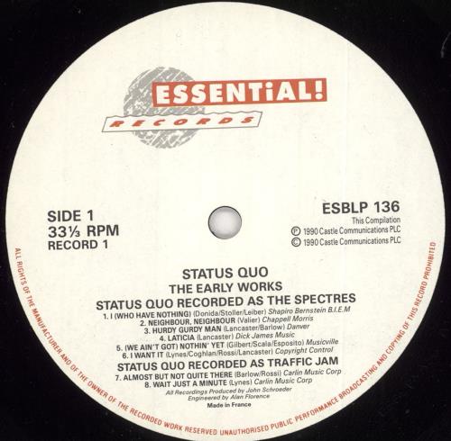 Status Quo The Early Works UK Vinyl Box Set (266620)