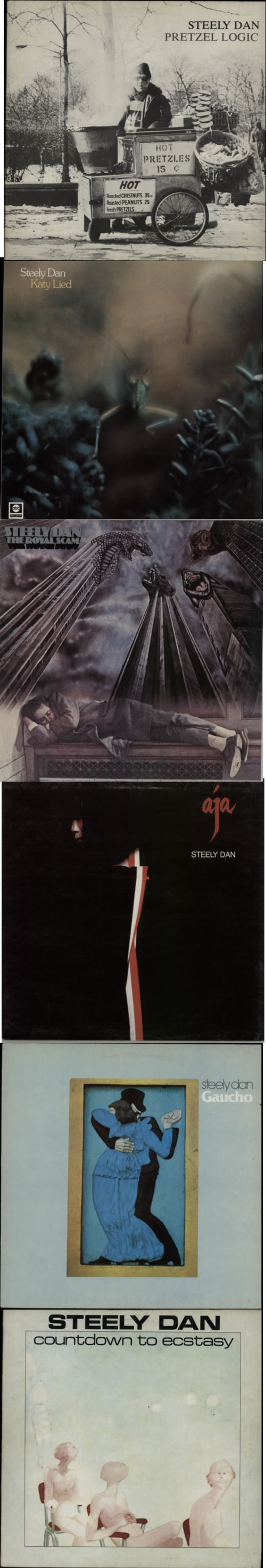 Steely Dan 1972-1980 Studio Albums UK vinyl LP album (LP record) (591382)