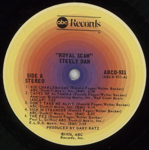 Steely Dan The Royal Scam US vinyl LP album (LP record) (333083)