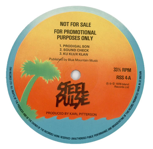 Steel Pulse Island Label Sampler 4 UK Promo 12" vinyl single (12 inch ...