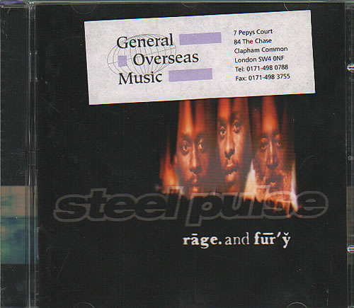 Steel Pulse Rage And Fury UK Promo CD album (CDLP) (635621)