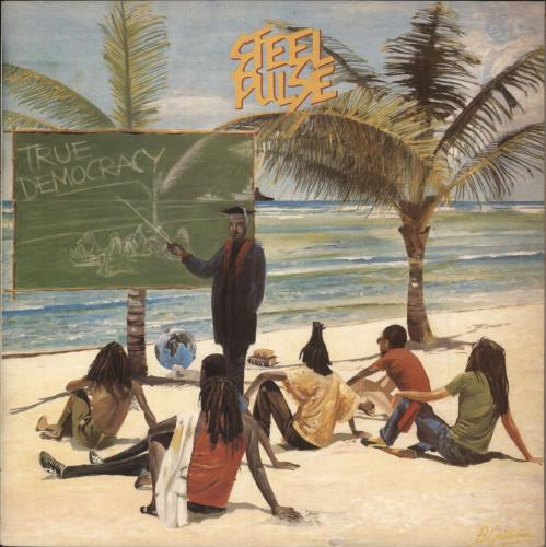Steel Pulse True Democracy UK vinyl LP album (LP record) (480400)