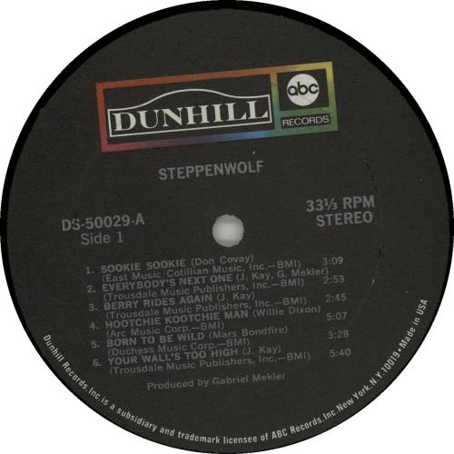 Steppenwolf Steppenwolf - 1st US vinyl LP album (LP record) (480478)