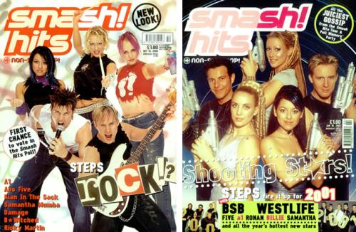 Steps Smash Hits - October 2000 + January & October 2001 UK magazine ...